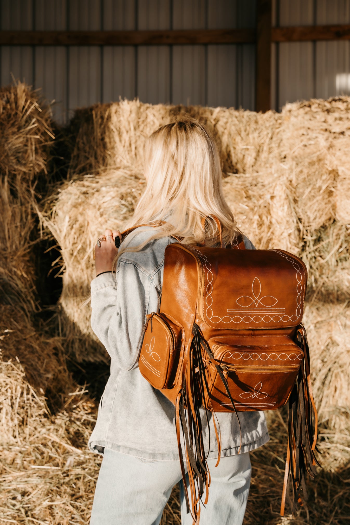 The Wilder Bag - Western Backpack – Wilder Gray